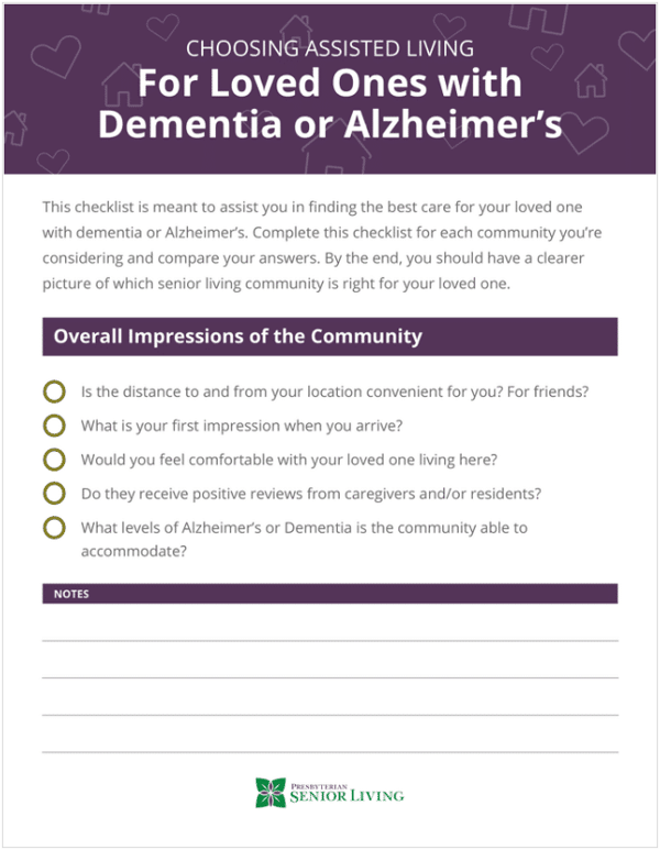 Choosing Assisted Living for Loved Ones With Dementia or Alzheimer's